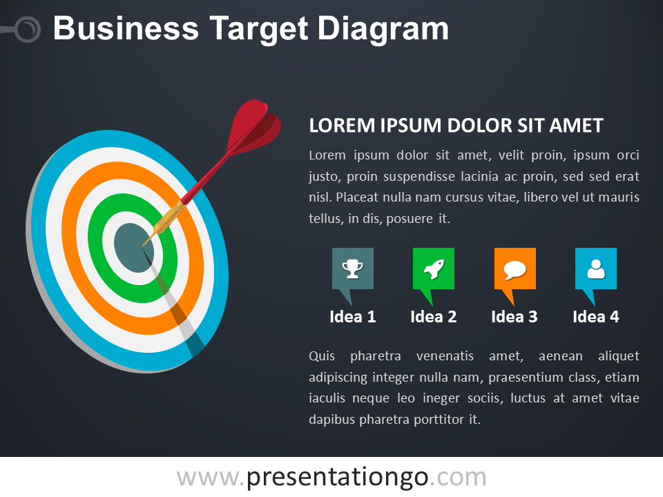 Target Business PowerPoint Diagram - PresentationGO.com Target Business PowerPoint Diagram - PresentationGO.com