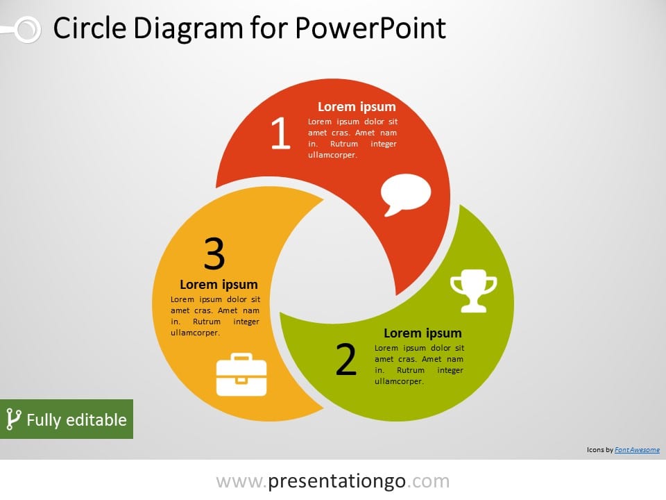 3 Circle PowerPoint Diagram PresentationGO