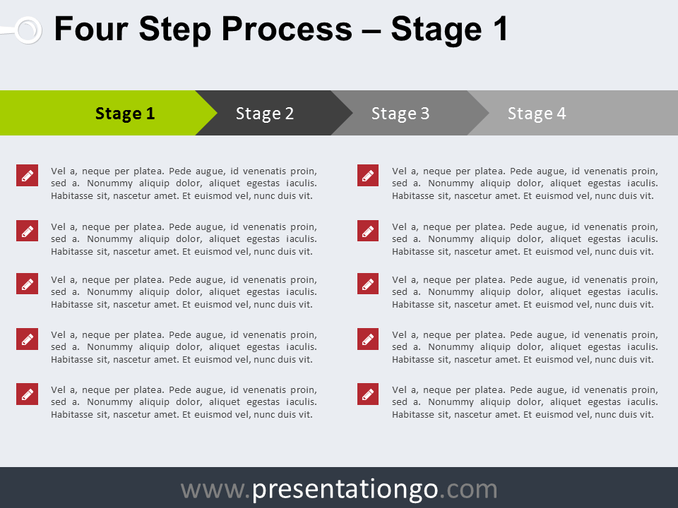 4 Step Process PowerPoint Template - PresentationGO.com
