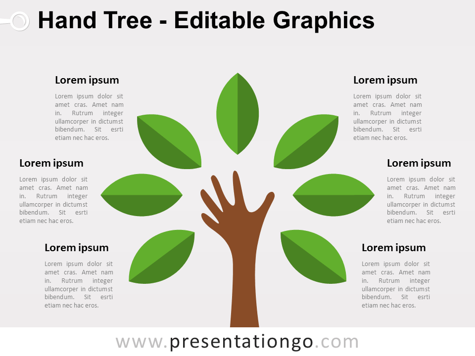 Hand Tree PowerPoint Diagram - PresentationGO.com Hand Tree PowerPoint Diagram - PresentationGO.com