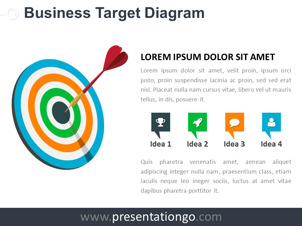 Target Business PowerPoint Diagram - PresentationGO.com Target Business PowerPoint Diagram - PresentationGO.com